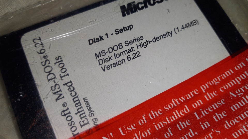 Microsoft MS-DOS 6.22 Plus Enhanced Tools 3.5” Floppy Disks 1-3 sealed ...