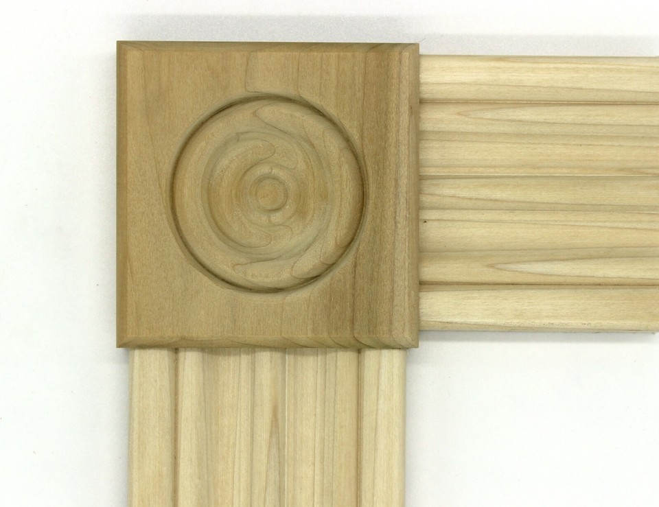 Oak & Poplar(Paint Grade) Door Trim Casing Set, Up to 97 1/2" by 37 1/2 ...