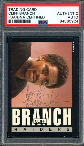 Cliff Branch PSA DNA Signed 1985 Topps Autograph | eBay