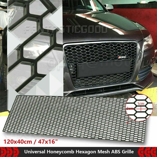 Universal Plastic Car Racing Honeycomb Mesh Grill Spoiler Bumper Vent ...