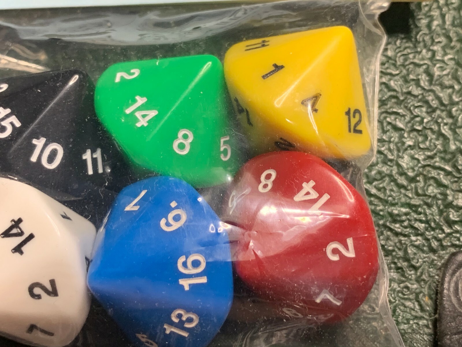 20mm Assorted D16 (Sixteen Sided) x6 Dice Opaque Die Tabletop Gaming ...