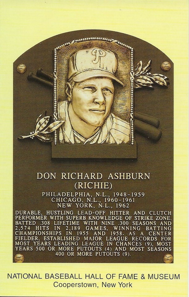 Baseball HOF Plaque Postcards Postmarked on Induction Day 1993-Present ...