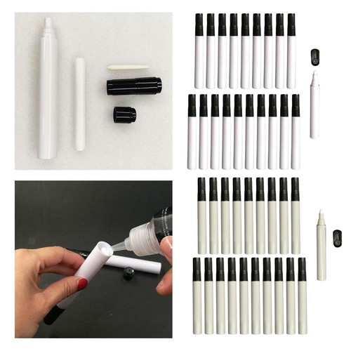 5Pcs Empty Fillable Pen Paint 1mm Blank Ink Fine Nib Whiteboard Pen ...