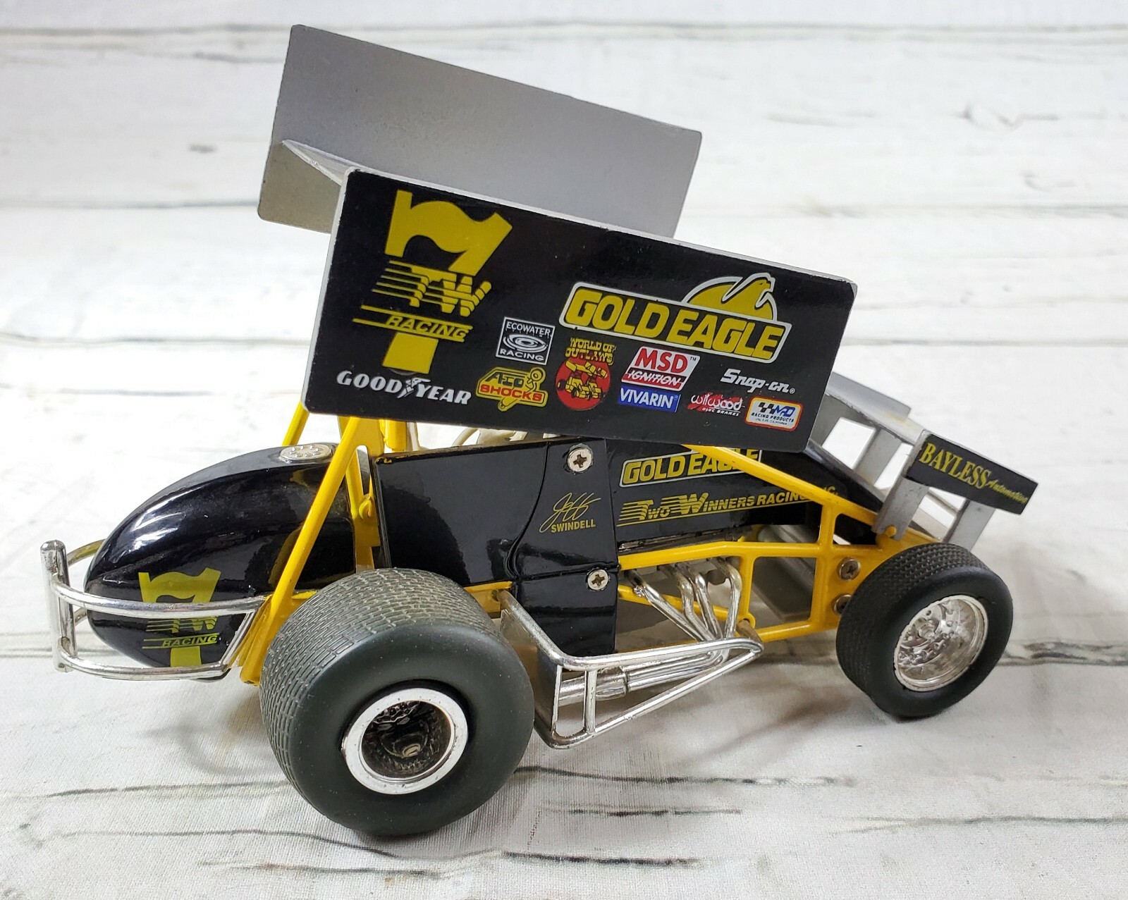 Gold Eagle #7 TW Outlaws Sprint Car Jeff Swindell 1/24 1994 Racing ...