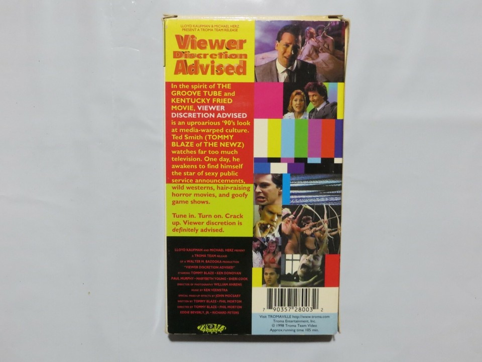 Viewer Discretion Advised Movie 1990's VHS ONLY ONE ON EBAY 2U | eBay