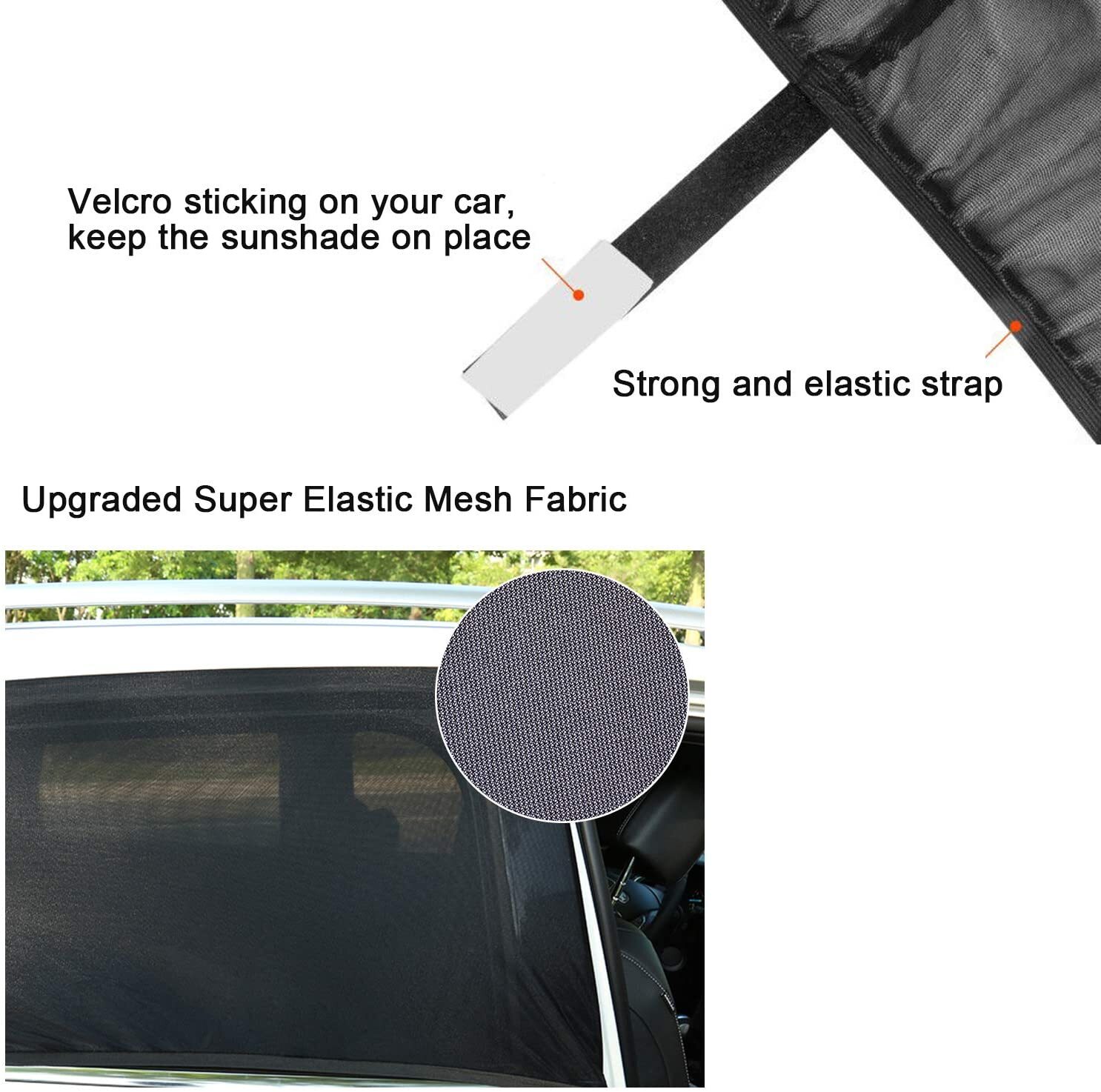Car Window Screen Mesh Sun Visor Shade Cover Windshield Sunshade Truck ...