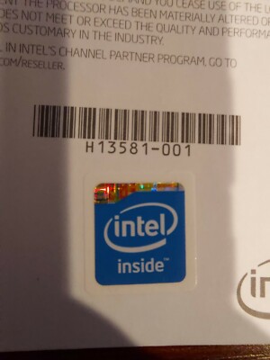 1 pcs Intel Inside Sticker label badge decal | eBay