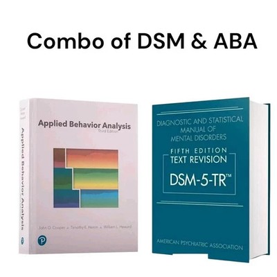 DSM-5-TR & Applied Behavior Analysis (ABA) Book Combo | Mental Health ...
