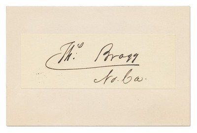 2nd Confederate States Attorney General Thomas Bragg Signature | eBay