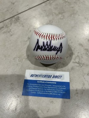 President Donald Trump Hand Signed Baseball Autographed COA Hologram | eBay