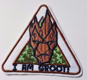 I AM GROOT Guardians of the galaxy Iron On Patch Sew On Transfer badge ...