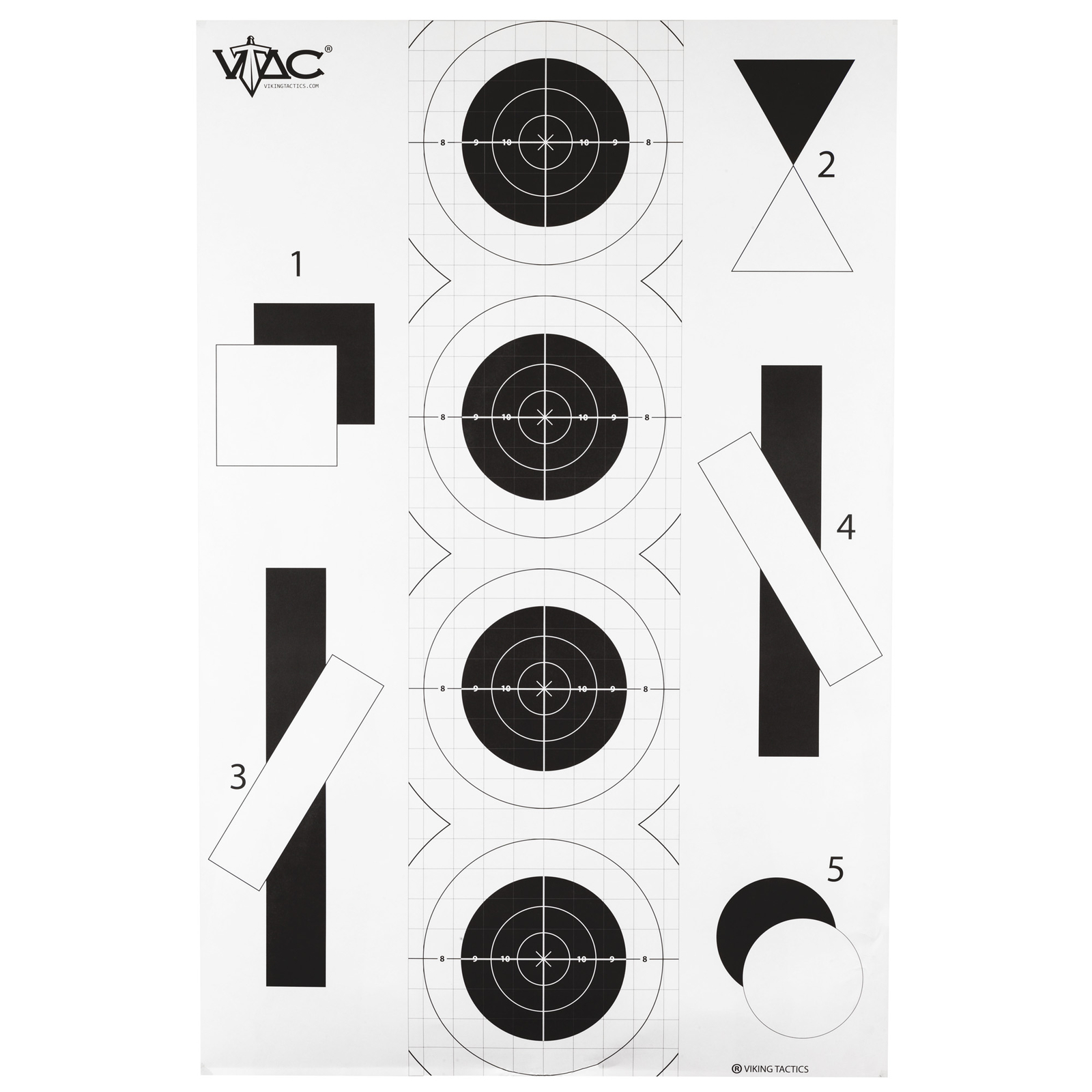 Action Target VTAC-P Viking Tactics Double Sided Target 23" x 35" 100 ...