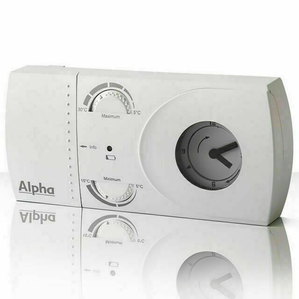 Alpha Easy-Stat 24-Hour Mechanical Programmable Thermostat - White (6. ...