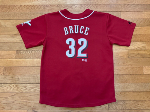 Jay Bruce jersey Youth Red Cincinnati Reds MLB Baseball Majestic Sz L ...