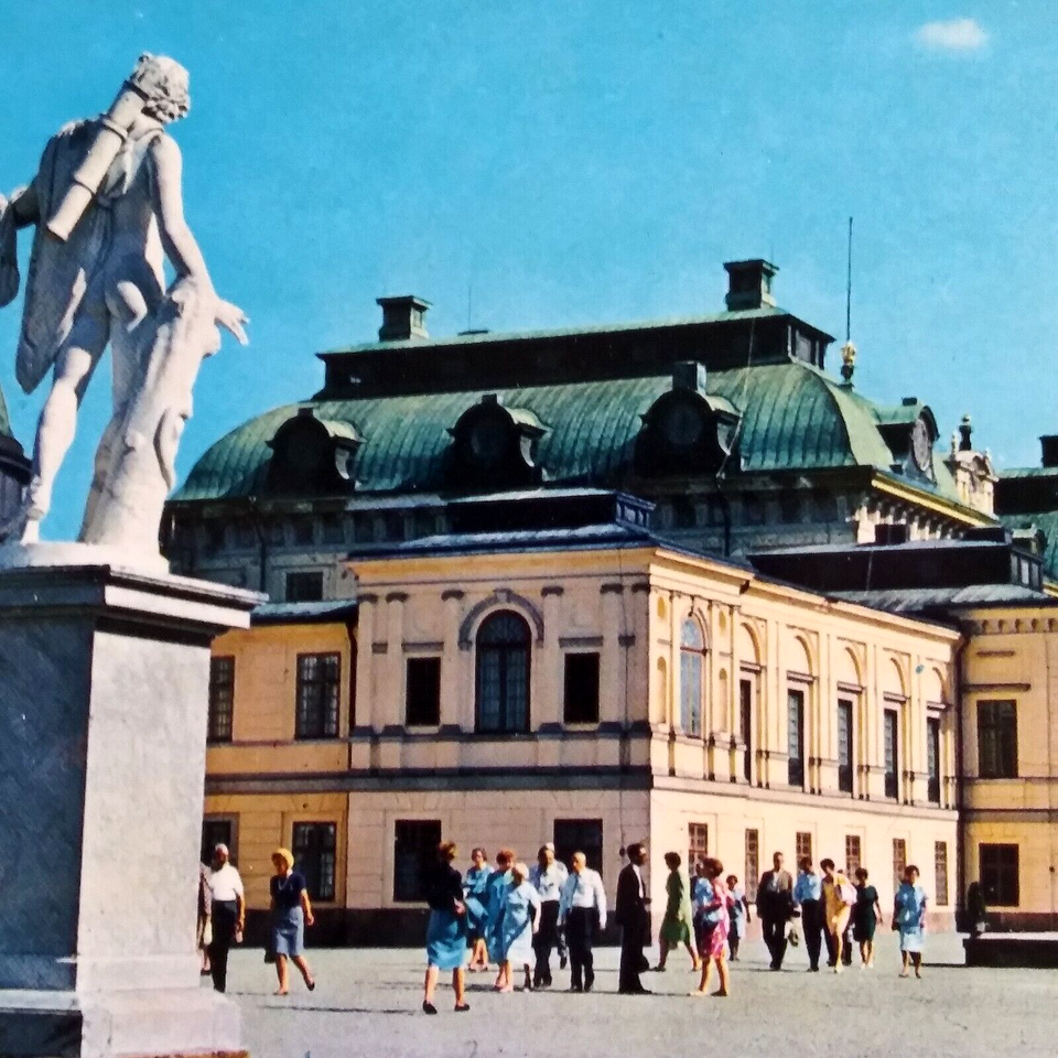 Drottningholms Slott Palace Stockholm Postcard Statues Continental ...