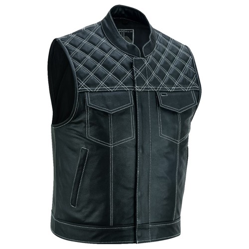 Biker Motorrad Rocker Kutte Herren Motorrad Sommer Kutte Motorrad Leder ...