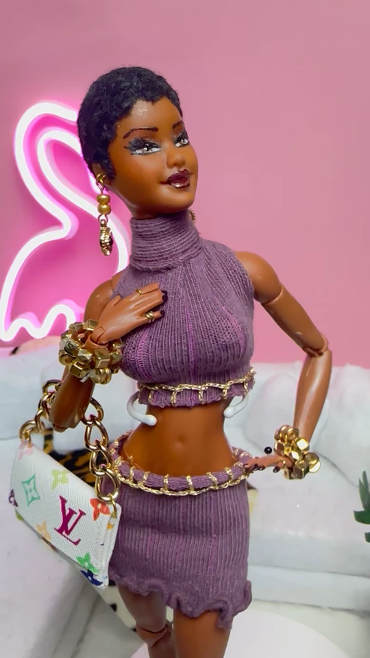 ooak custom barbie doll enhanced chest | eBay