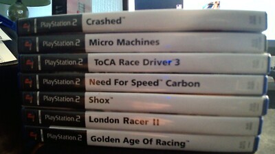 7x PS2 PlayStation 2 Racing Games Bundle. UK PAL. Crashed, Shox, London ...