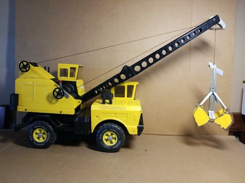 TONKA Crane Clam Bucket Crane Steel Construction Truck Vintage Toy | eBay