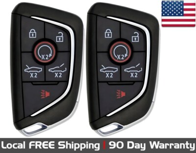 2x New Proximity Keyless Remote Key Fob for Select Chevy Corvette C8 ...