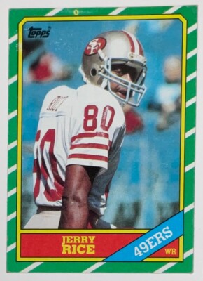 1986 Topps Football Jerry Rice Rookie RC Card #161 B | eBay