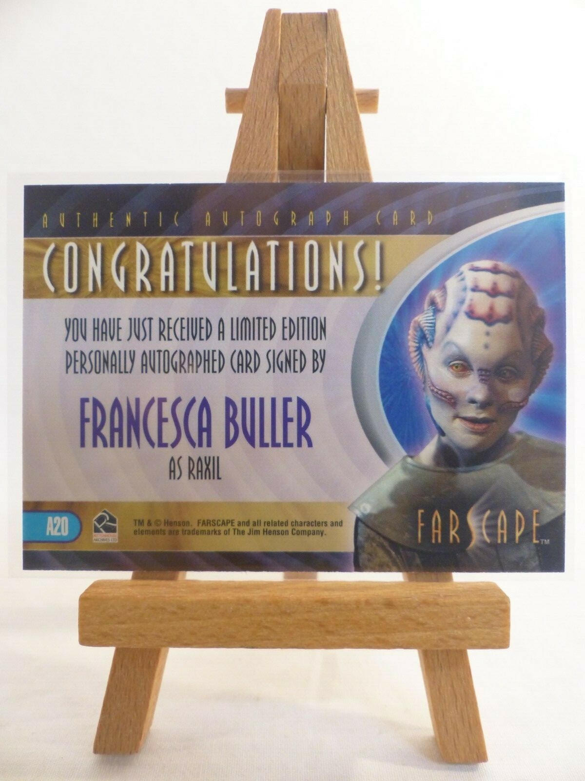 Farscape Season 3 Autograph Card Auto A20 Francesca Buller as Raxil | eBay