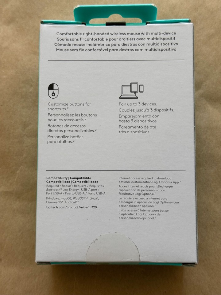 NEW LOGITECH M720 TRIATHLON WIRELESS MOUSE 910-004790 NEW 2025 RETAIL ...