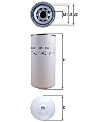 MAHLE Oil Filter For DAF NEOPLAN 85 95 F 2900 3200 Sb 3000 Transliner ...