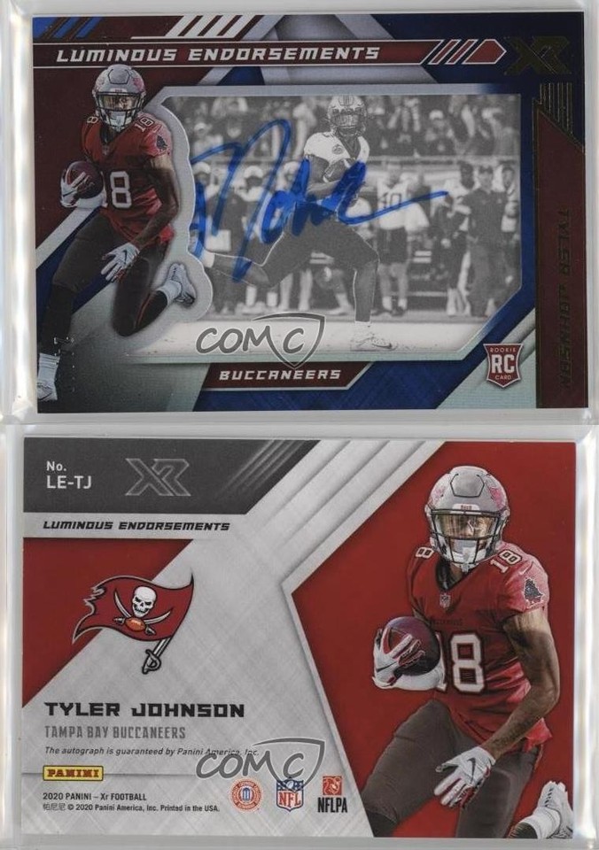 2020 Panini XR Luminous Endorsements Blue 24/49 Tyler Johnson #LE-TJ ...