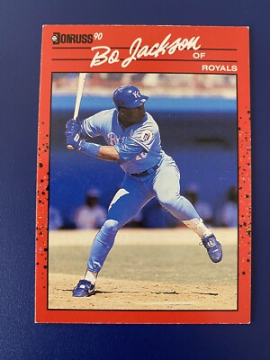 1990 Donruss Bo Jackson Baseball Card -Kansas City Royals -Bo Knows ...