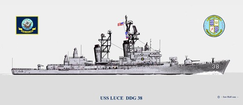 USS Luce DDG 38 Print US Navy | eBay
