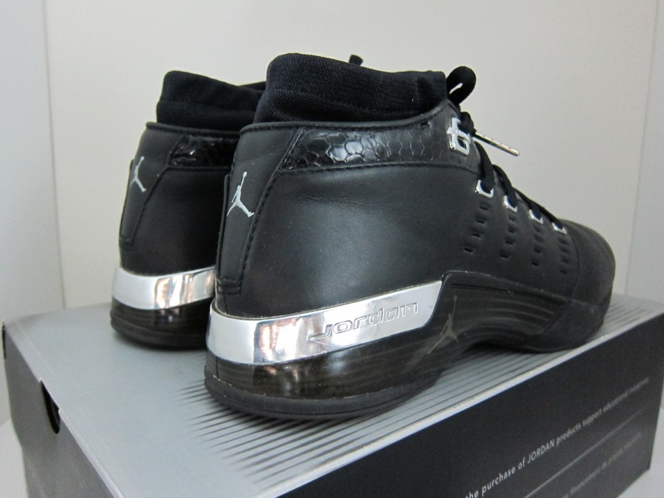 2002 Air Jordan 17 OG Low Black/Chrome (w/ Shoe Bags) 303891004 - Men's ...