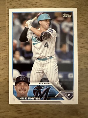 2023 Topps Update Series NICK FORTES Advanced Stats #/300 - MIAMI ...