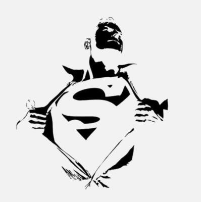 Superman Shirt Open Decal Sticker Window VINYL DECAL STICKER Car Laptop ...