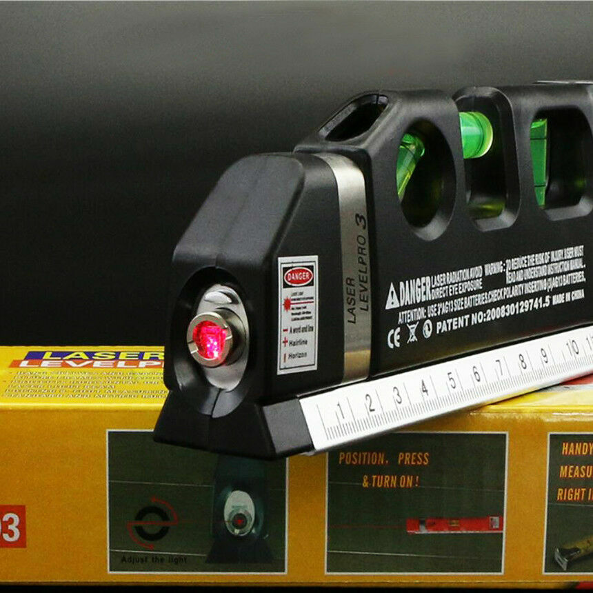 Multipurpose Laser Level Vertical Horizon Measuring Tape Aligner Metric ...
