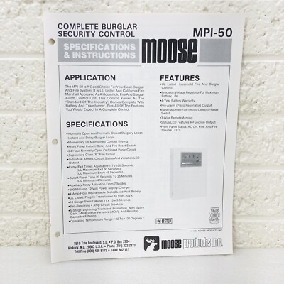 Control Panels & Keypads - Moose