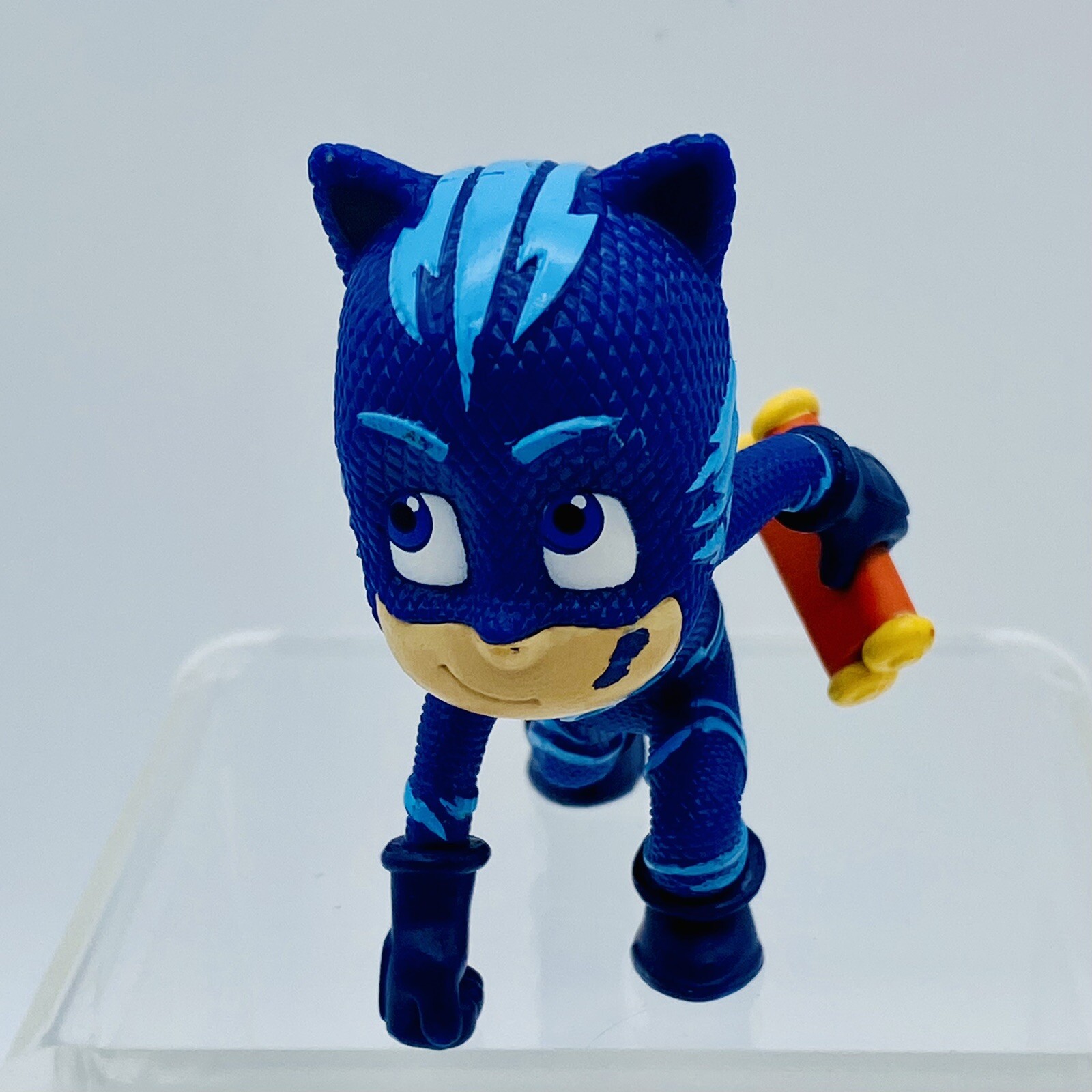 3 MASKS PJ Catboy Gekko Figures on Bike 3” w/ cones crouching Figure ...