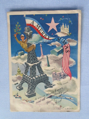 GI Christmas Greetings sheet from Paris, named | eBay