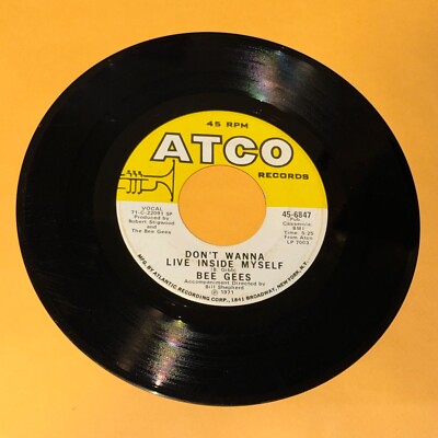 Bee Gees Walking Back To Waterloo Don't Wanna Live Inside Myself 45 rpm ...