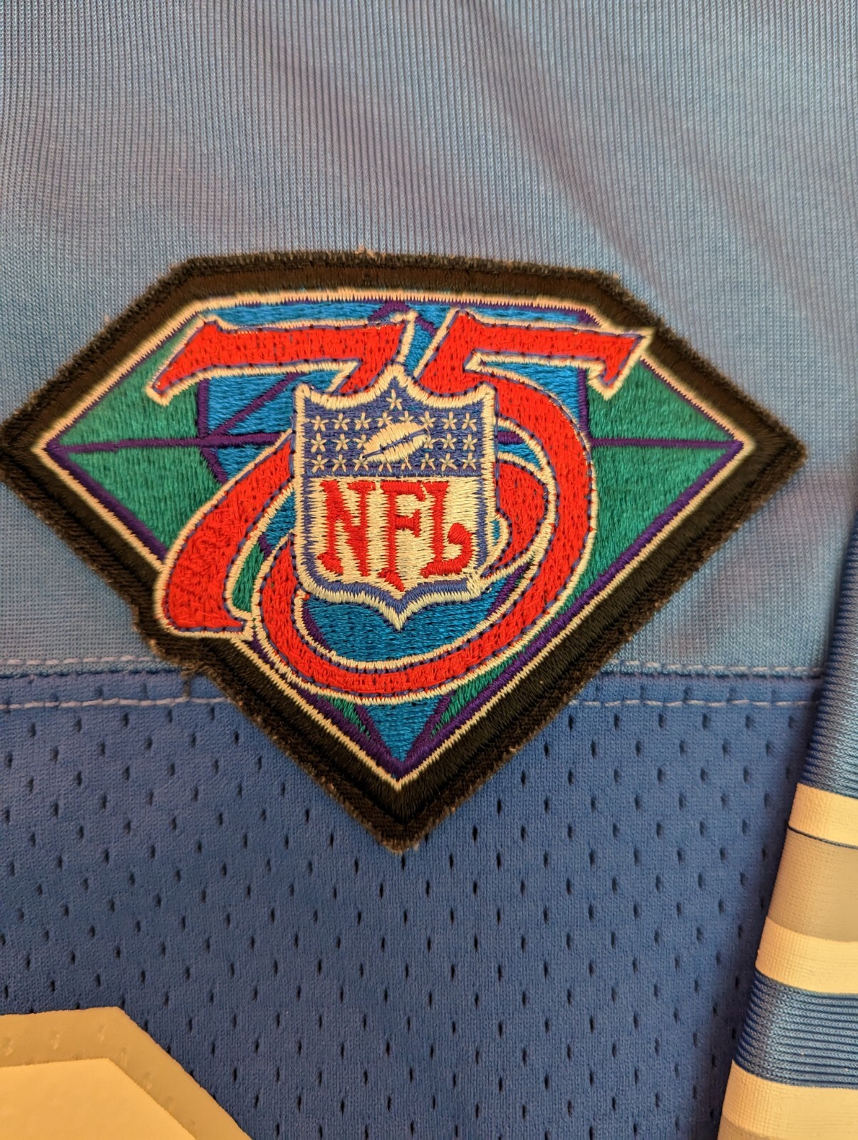 1994 Detroit Lions Jersey Authentic Wilson 48 NFL 75th Anniversary ...