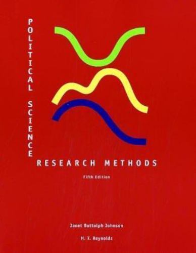 Political Science Research Methods by Johnson, Janet Buttolph ...