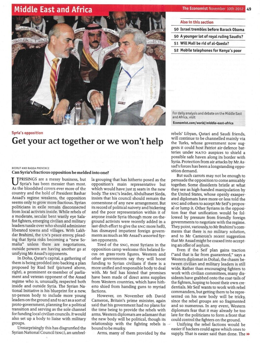 Economist Magazine Barack Obama Asia Google vs. Newspapers Making Work ...