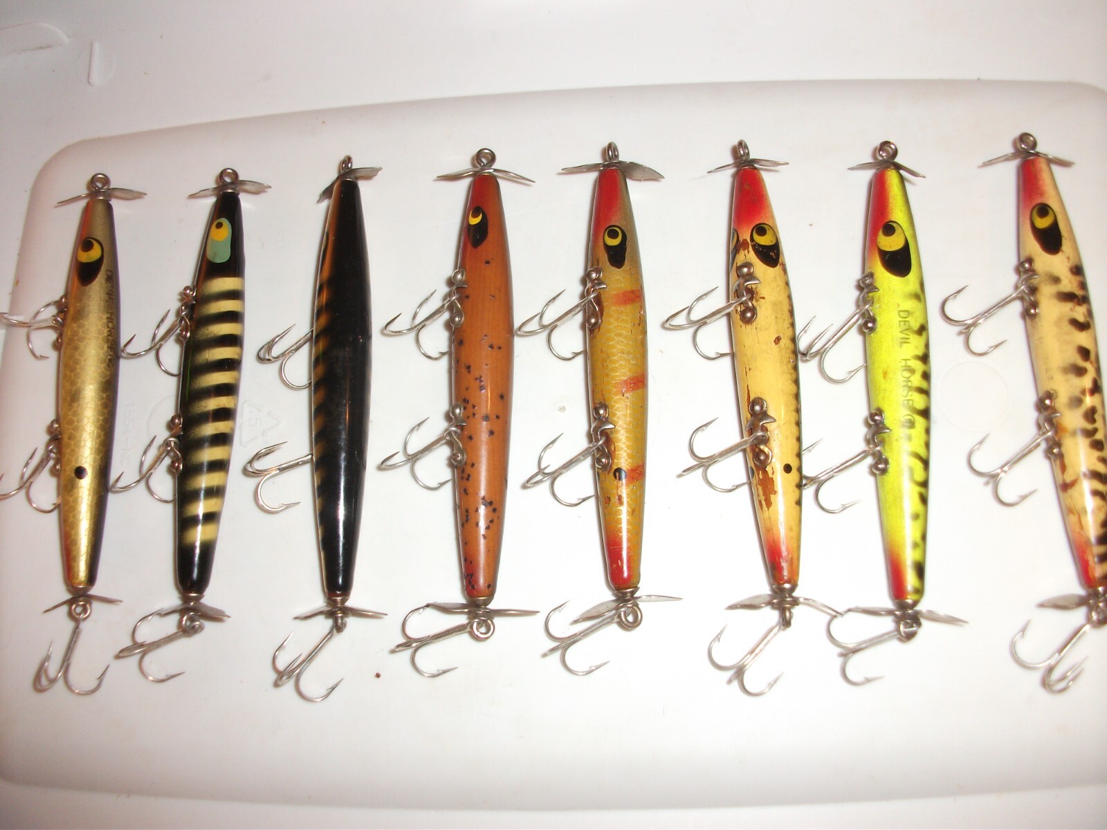 Lot Of Eight Smithwick Devil Horses Vintage Lures Wood Lures | eBay
