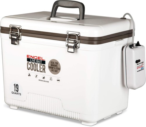 Engel 19 Qt Live Bait Cooler Box with 2nd Gen 2-Speed Aerator Pump | eBay