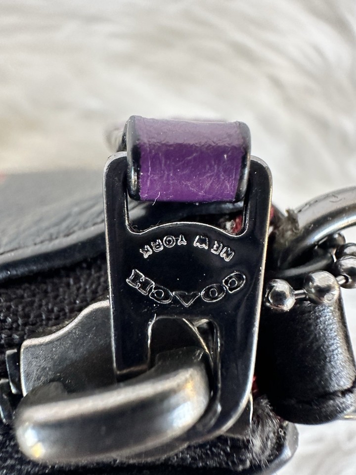 Coach Nolita Rainbow Horse Carriage Pouch Wristlet Black Leather C6902 ...