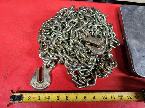 5/16" x 20' Transport Chain Grade 70 with Forged Clevis Grab Hooks ...