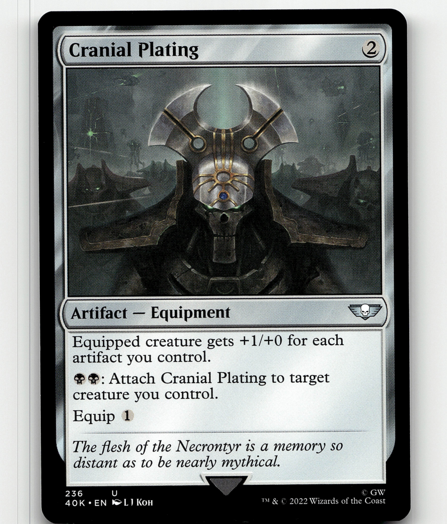 MTG Cranial Plating - Universes Beyond: Warhammer 40,000 | eBay