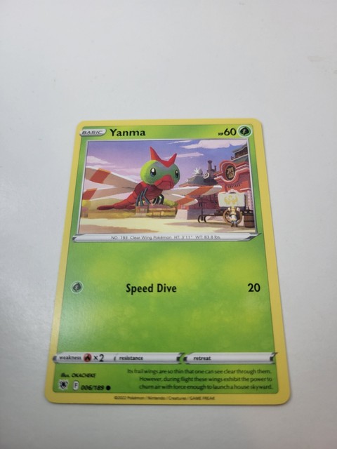 Pokémon TCG Yanma Sword & Shield - Astral Radiance 006/189 Regular ...