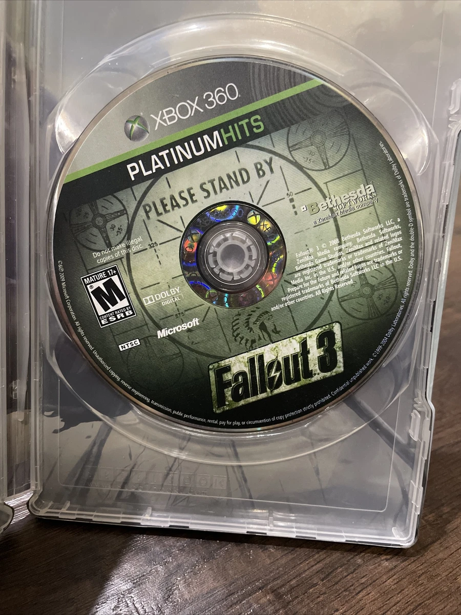 Fallout 3 Xbox Cd Case