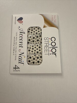Color Street Accent Nail 'Star For The Course' New 4 Strips PD1 | eBay